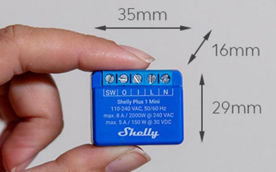 Shelly Plus 1 Mini - Computer en Techniek